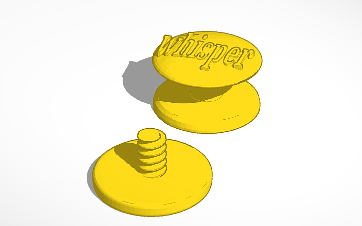 3D design pants/shorts button - Tinkercad