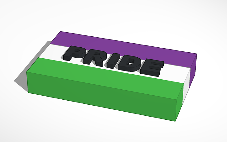 3D design Genderqueer Pride Flag | Tinkercad