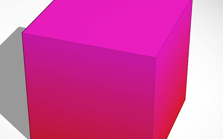 3D design Pink-Red Gradient - Tinkercad