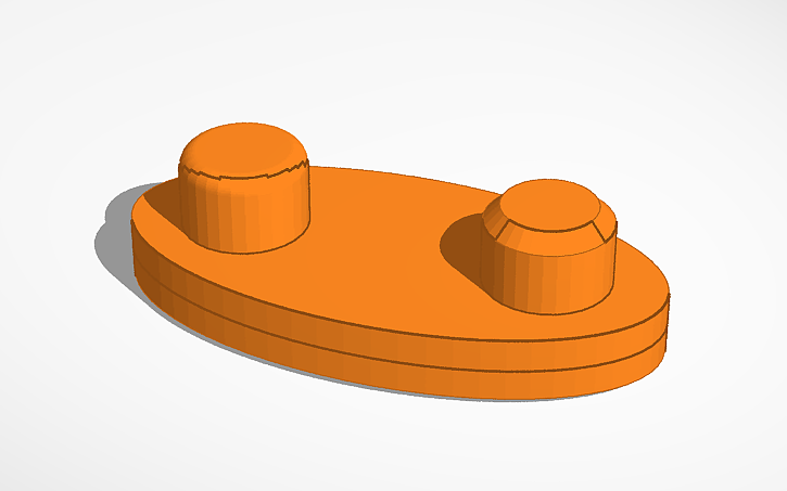 3D design Toilet Set Tap With chamfer - Tinkercad