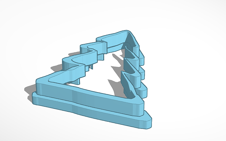 3D design Christmas cookie cutter - Tinkercad