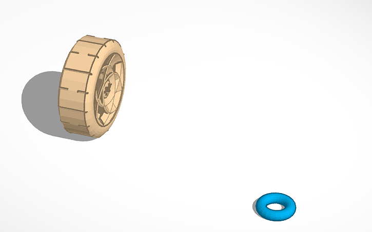 3D design Wheel - Tinkercad