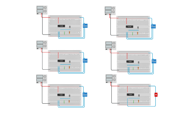 Circuit design LOGIC GATES - Tinkercad