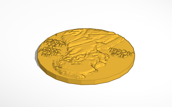 3D design Nobel Medal - Tinkercad