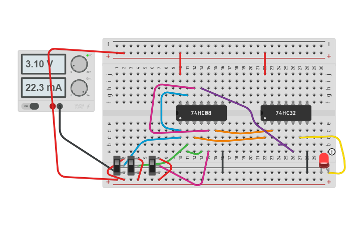 Circuit design Wheatstone bridge - Tinkercad