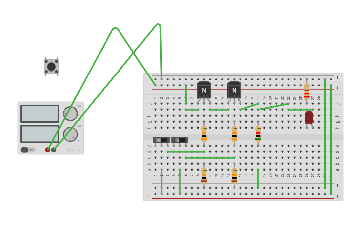 Circuit Design Transistor And Gate Tinkercad