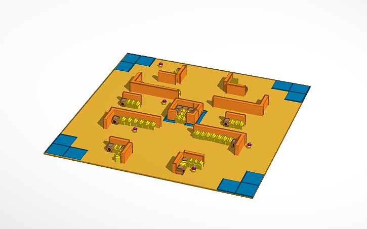 3D design !Brawl Stars Random Mixed Map! | Tinkercad