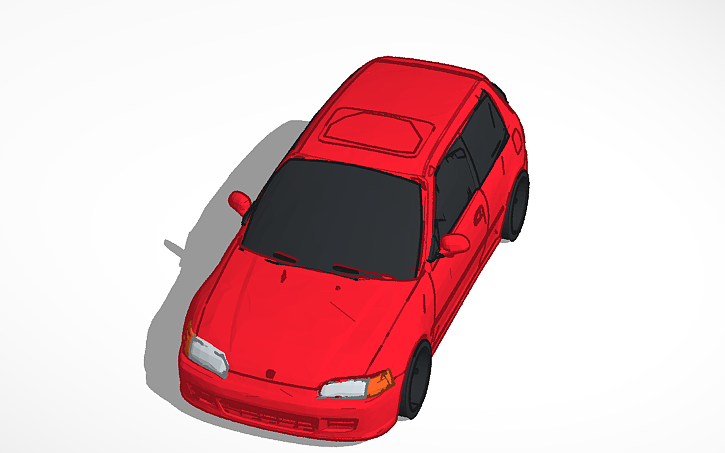 3D design original initial d honda civic eg6 - Tinkercad