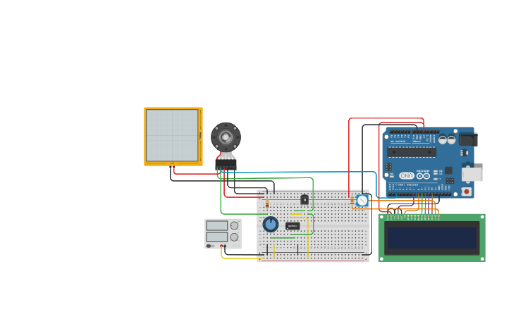 Circuit Design Dc Motor Speed Measure Tinkercad