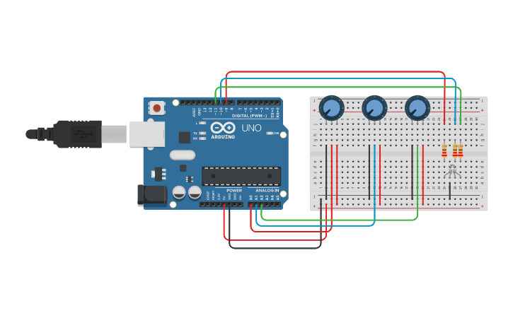 Circuit Design Rgb Potentiometer Tinkercad