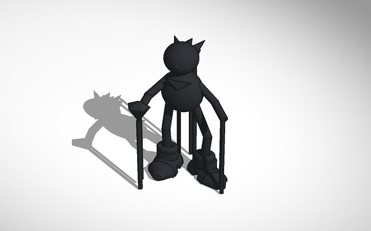 3d Design Shadow The Hedgehog Tinkercad