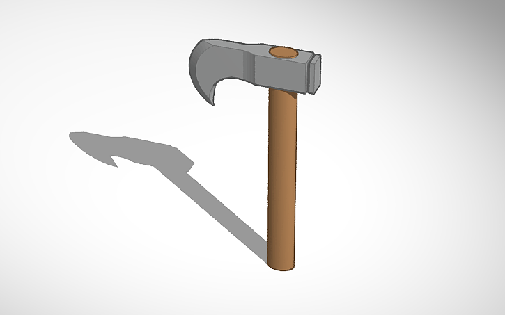 3D design Axe - Tinkercad