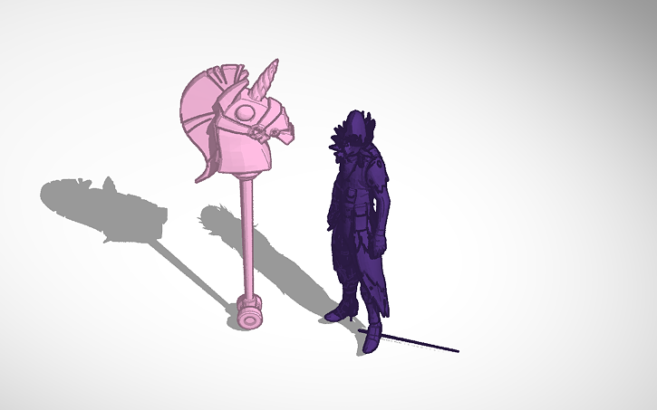 3D design Fortnite Raven - Tinkercad
