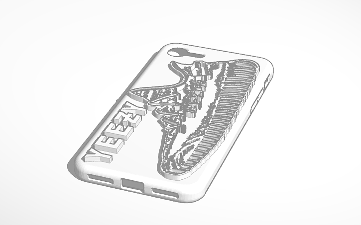 3D design Yeezy Phone Case - Tinkercad