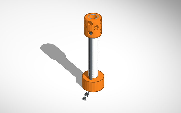 3D design Nerf mod long barrel with clips (recon cs-6) - Tinkercad