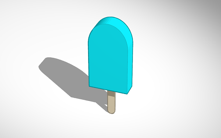 3D design Popsicle - Tinkercad