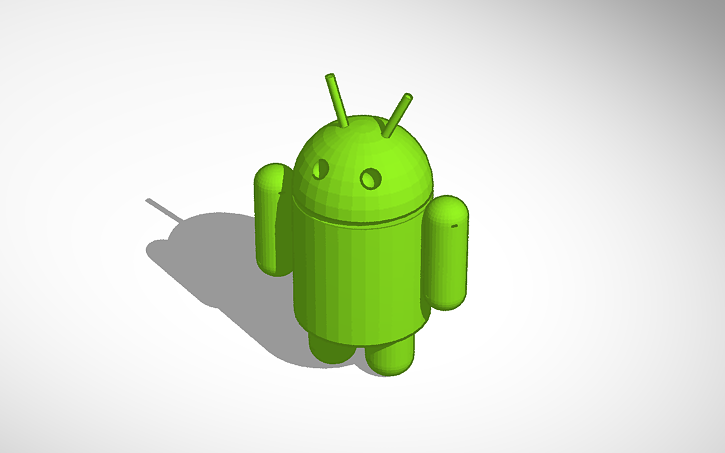 3D design Famous Android Bot | Tinkercad