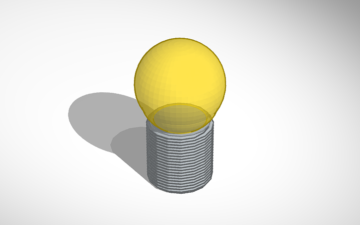 3D design bombilla | Tinkercad