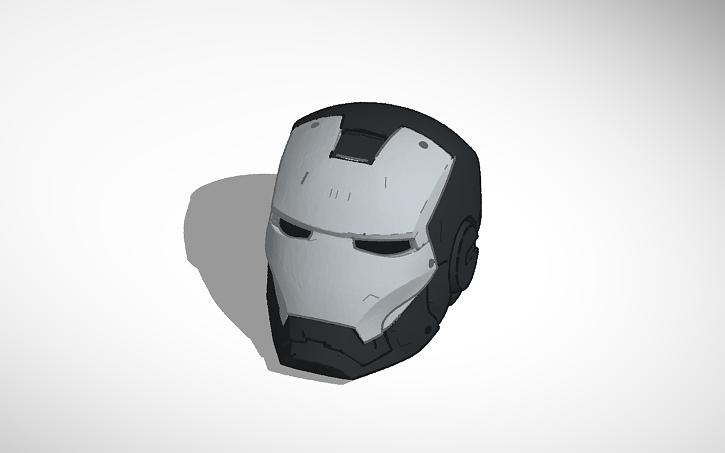 3D design war machine helmet - Tinkercad
