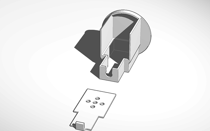 3D design DHD 11 / DHT 22 Temperature humidity sensor case - Tinkercad