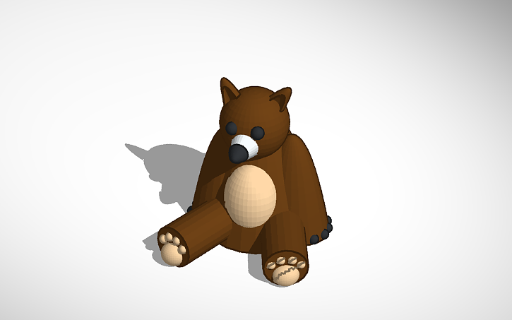 3D design little bear - Tinkercad