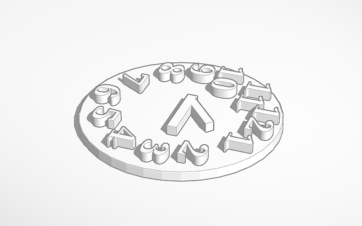 3D design CLOCK COLTOn - Tinkercad