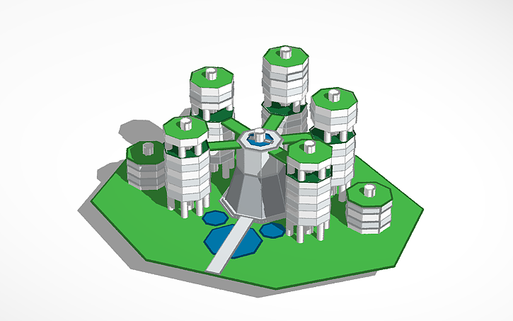 3D design Agora Hanging Garden Concept - Tinkercad