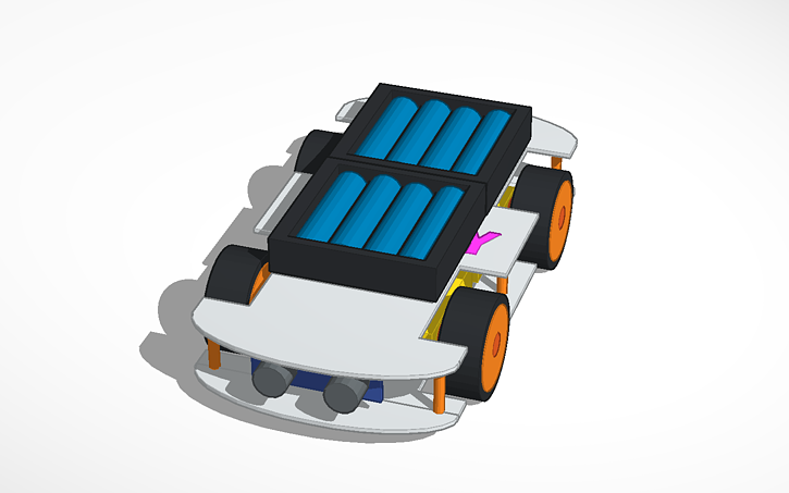 3d Design Robot Car Carzy Tinkercad