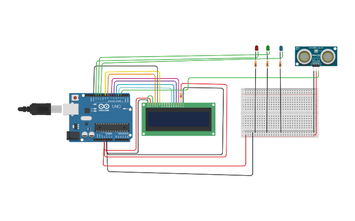 Circuit design CONTROLE DE NIVEL_EX2 - Tinkercad