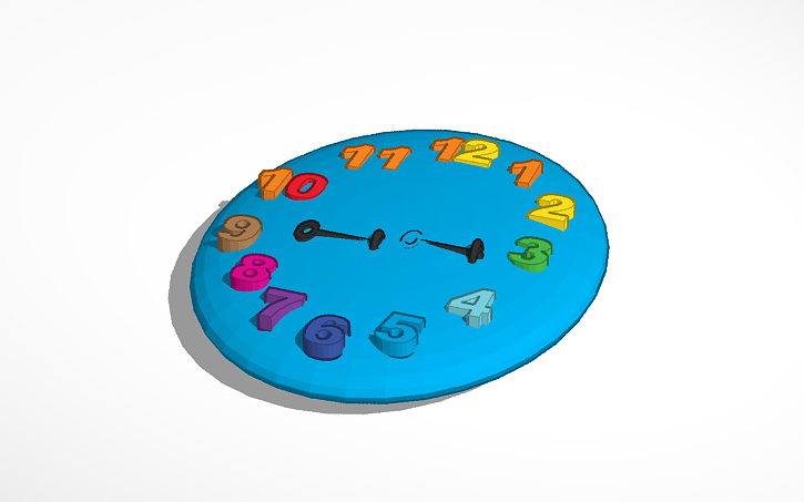 3d Design Klok 2 Deze Is Wel Goed Tinkercad