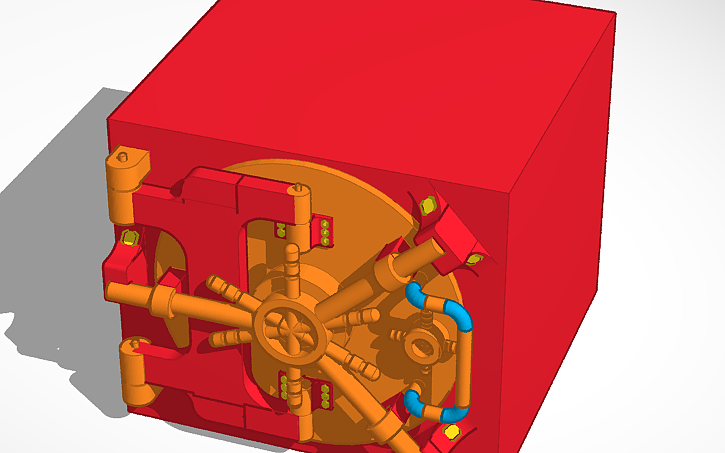 3D design Safe Door - Tinkercad