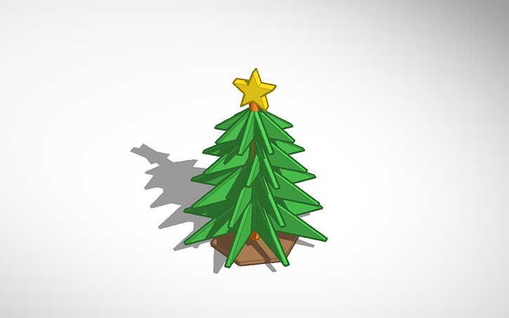 3D design Cristmass tree | Tinkercad