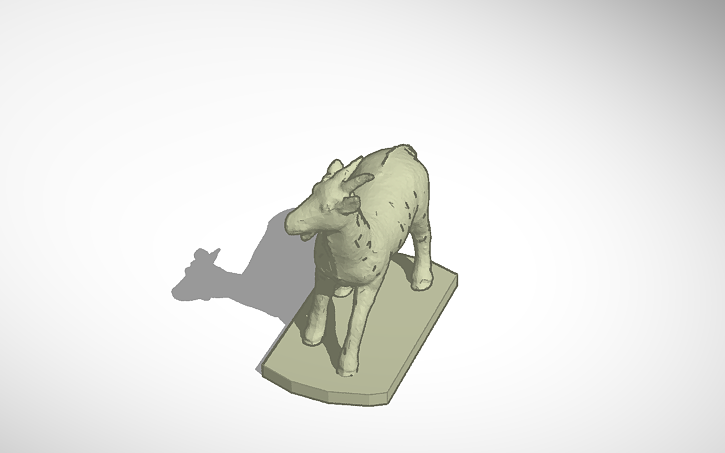 3D design D&D Giant Goat mini - Tinkercad