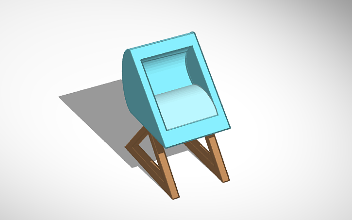 3D design Modern chair - Tinkercad