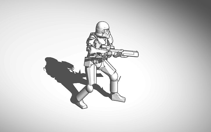 3D design Stormtrooper - Tinkercad