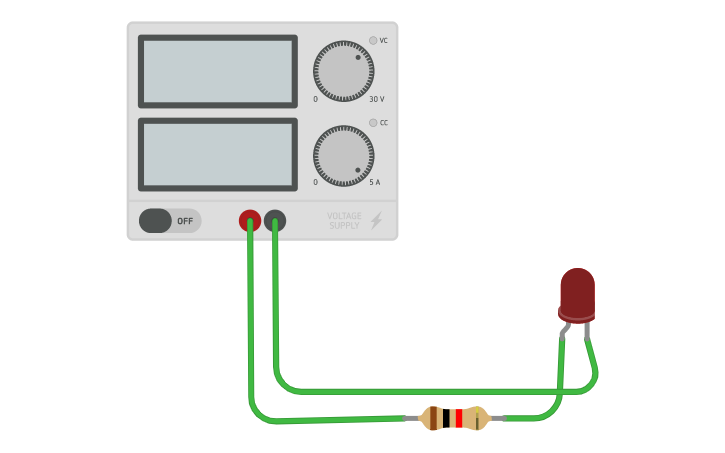 Circuit Design Experiment With Varying Current And Voltage Tinkercad