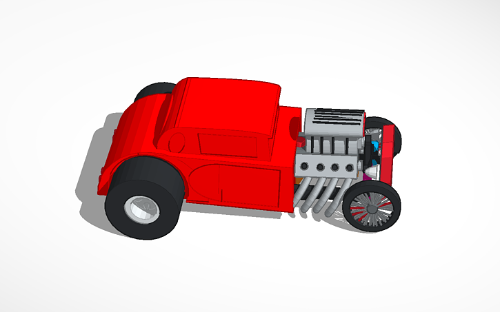 3D design classic muscle car - Tinkercad