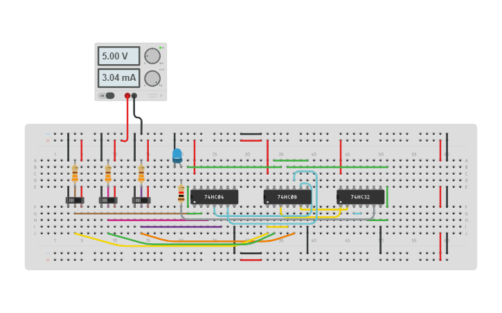Circuit design AST 122 - NOBE - BIT I-A - CIRCUIT NO. 3 - Tinkercad