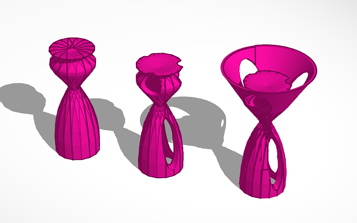 3D design Elegant Candle Holders - Tinkercad
