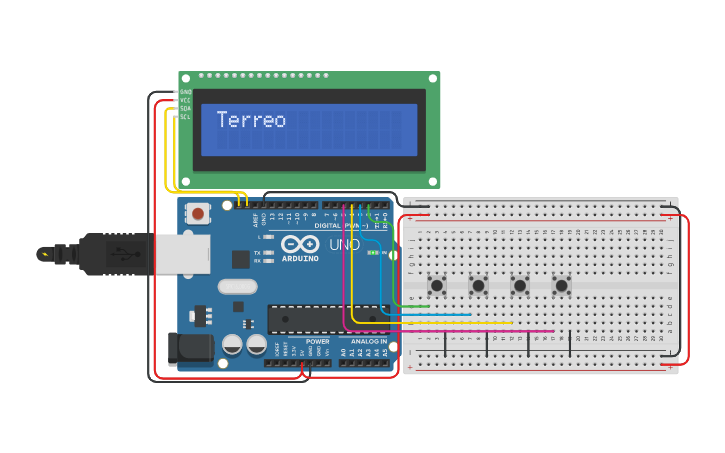 Circuit design elevador 4 andares allan | Tinkercad