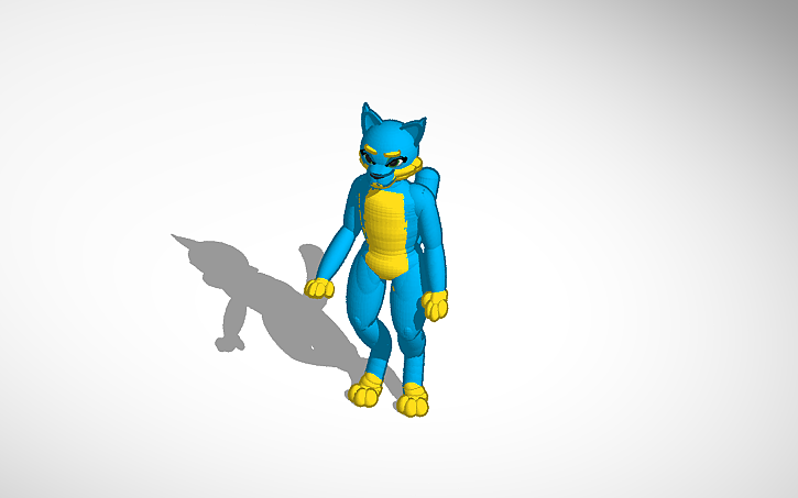 3D design Copy of Copy of Furry OC template - Tinkercad