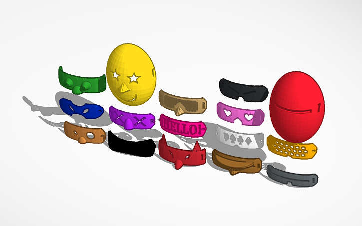 3D design masks - Tinkercad
