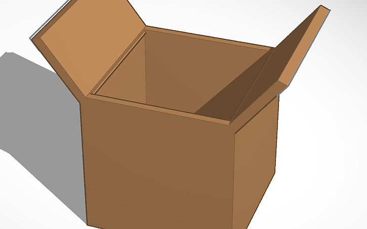3D design Box-Open - Tinkercad