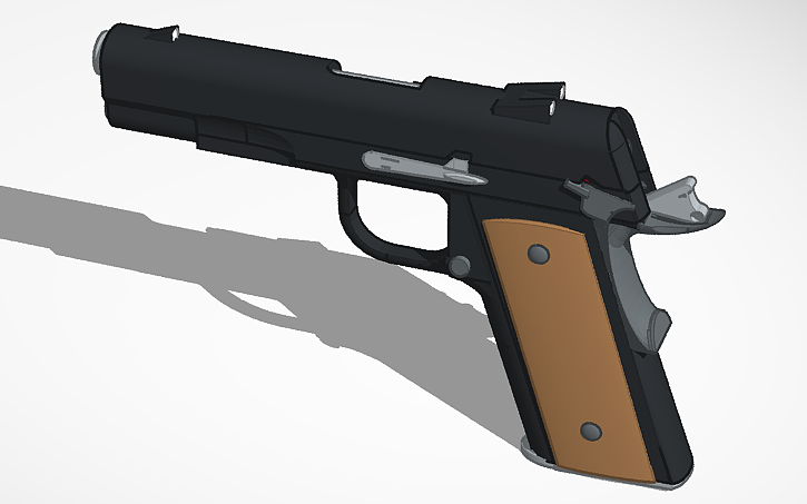 3D design Colt 1911 - Tinkercad