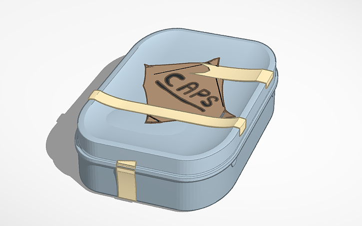 3D design Fallout Caps stash - Tinkercad