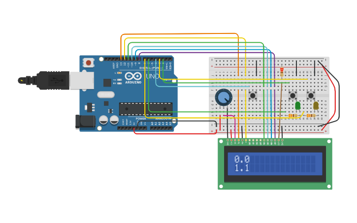 Circuit design Two Timers | Tinkercad