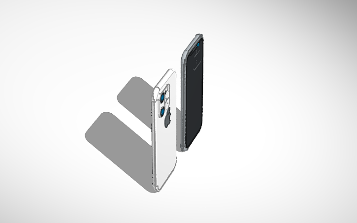 3D design iPhone 11 Apple with 2 and 3 cameras | Tinkercad