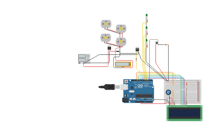 Circuit Design Arduino Fan Controller With Display Tinkercad