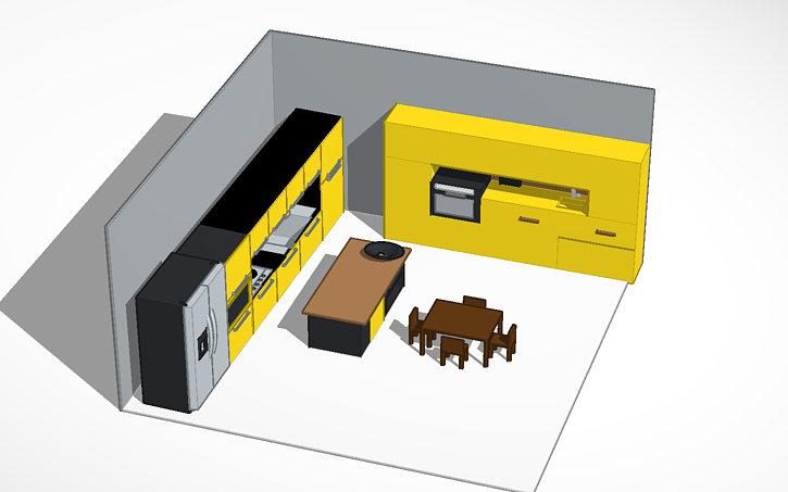 3D design kitchen (ERITZ) - Tinkercad