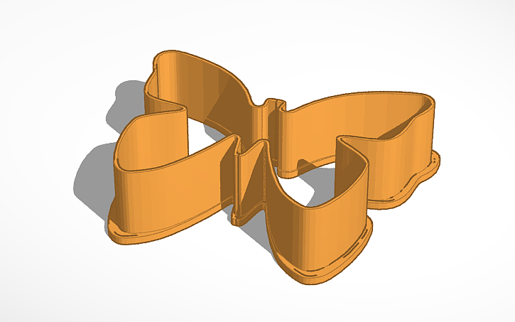 3D design Copy of Butterfly cookie cutter - Tinkercad